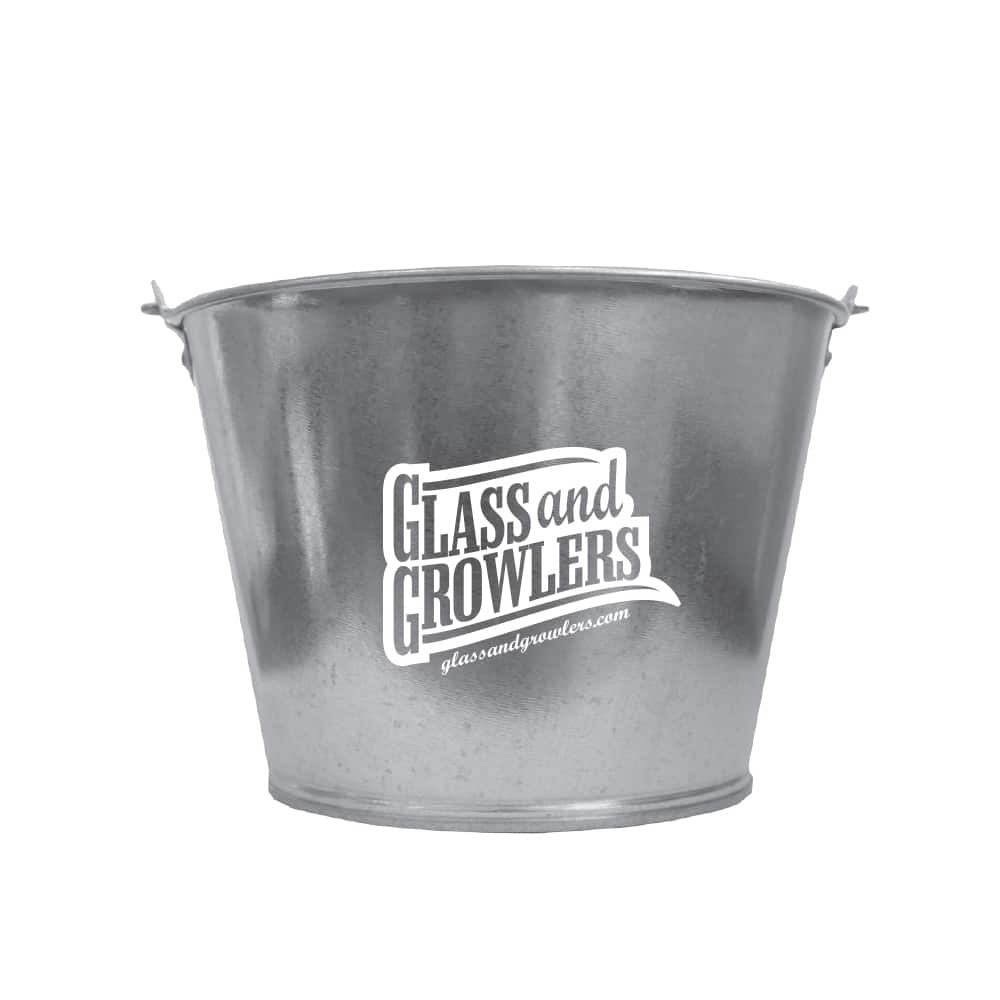 5 Qt Galvenized Metal Buckets Custom Printed Glass And Growlers 5 Qt Galvenized Metal Buckets Custom Printed Glass And Growlers
