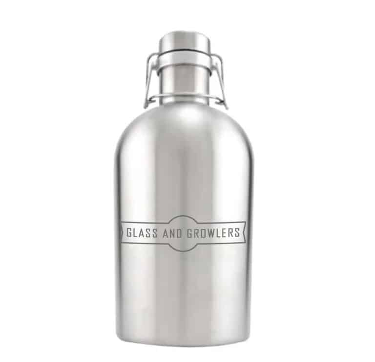 Portland Stainless Steel Beer Growler Jug - 64oz| Glass and Growlers