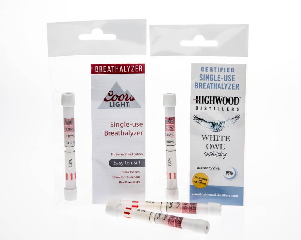 Single Use Breathalyzer