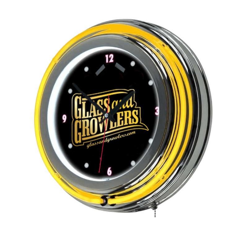 Neon Clock-Retro Analog Double Ring Neon Wall Clock