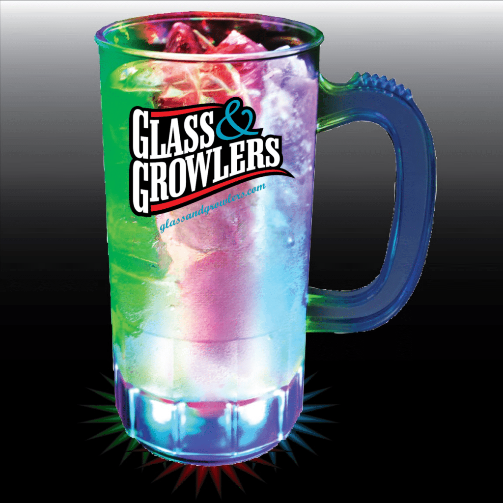 3 Light Plastic Light-Up Mug - 14oz | Glass and Growlers