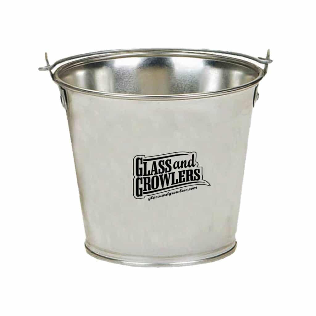 55oz. Galvanized Steel Bucket - Custom Printed