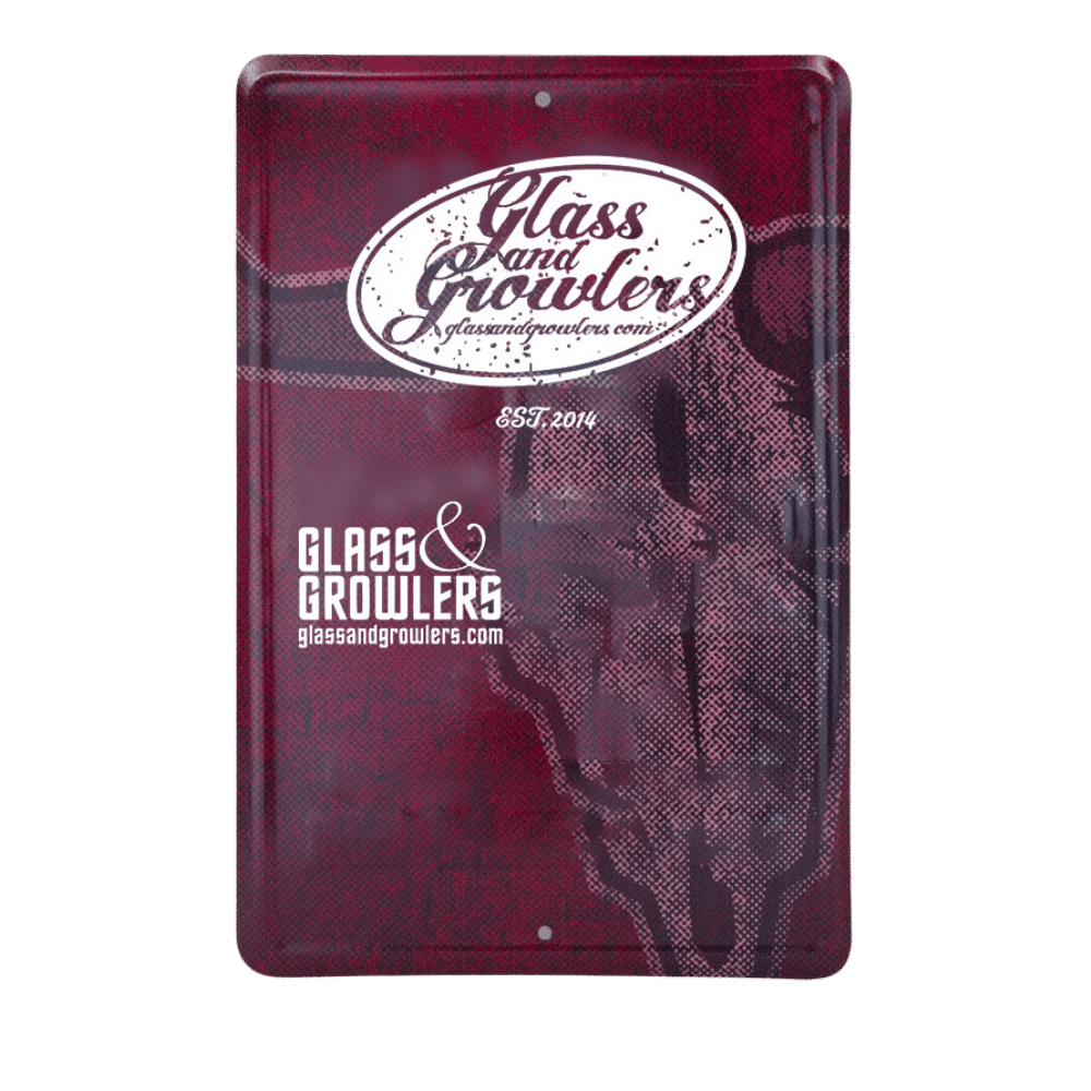 Embossed Aluminum Metal Signs 8" x 12"