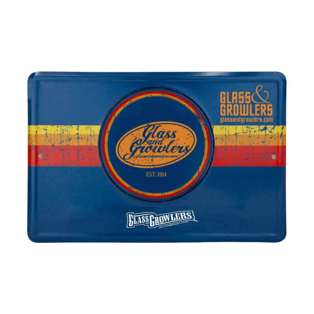 Embossed Aluminum Metal Signs 8" x 12"