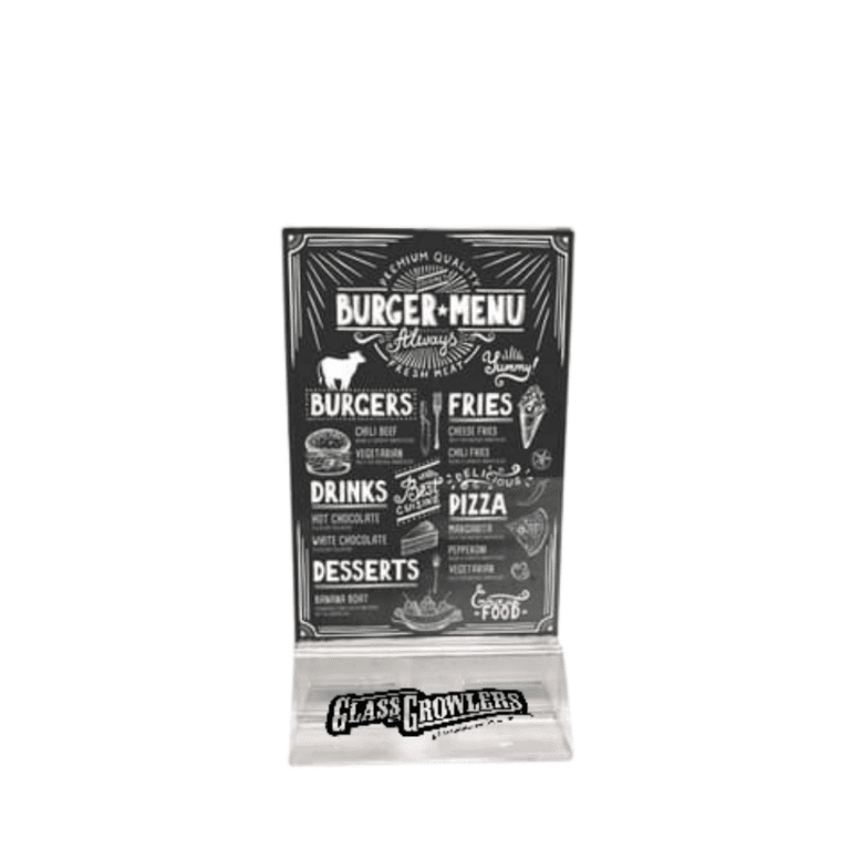 Clear Acrylic Base Table Tent 4x6