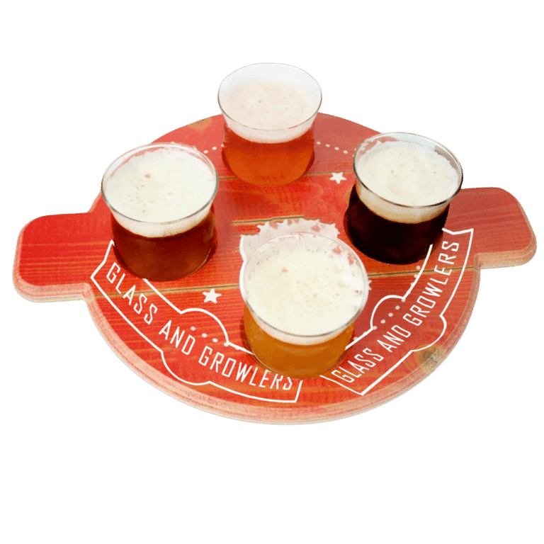 Circular Wood Flight Tray 12"