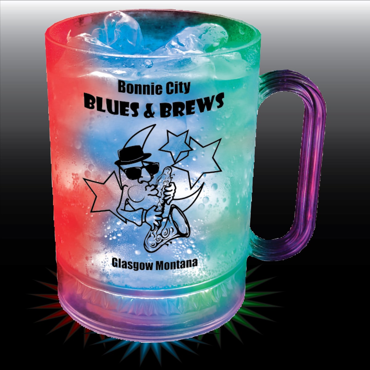 3 Light Plastic Light-Up Mug - 16oz | Glass and Growlers