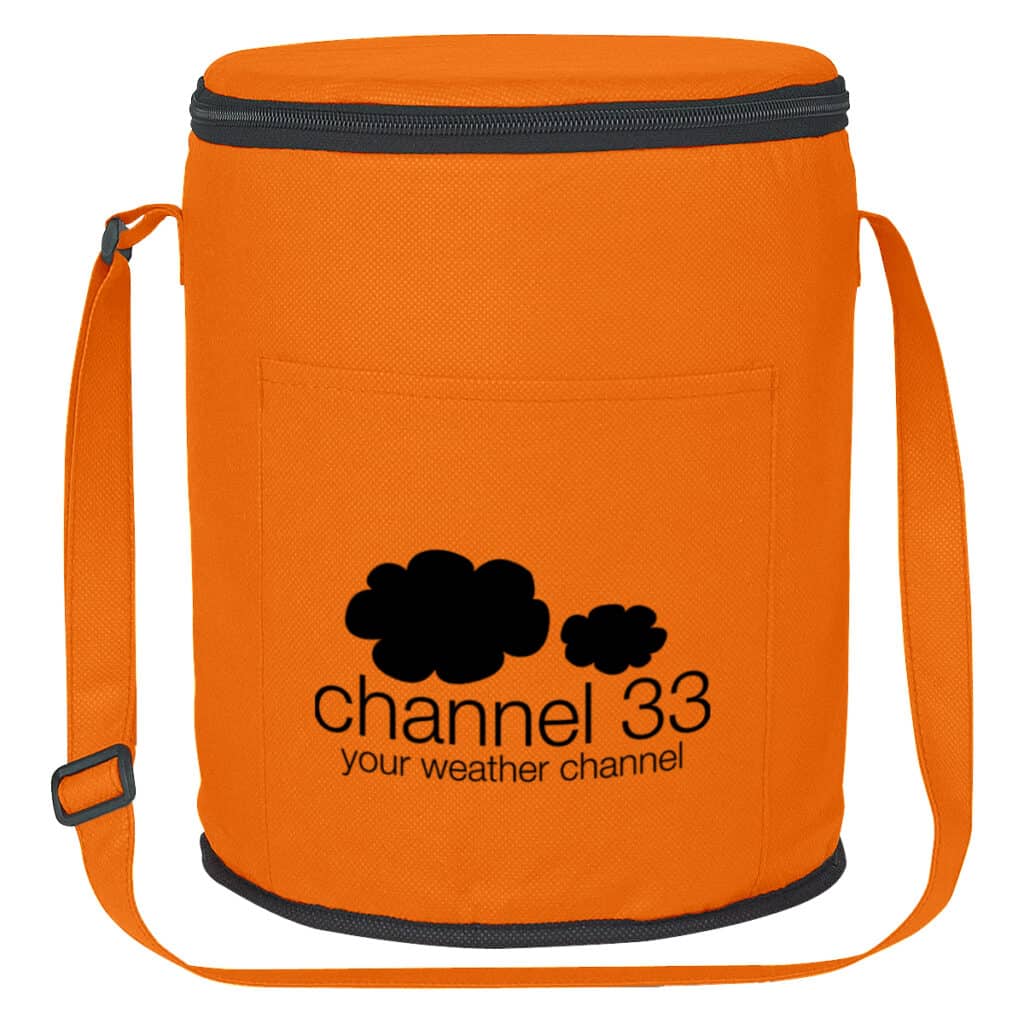 Non-woven Round Cooler Bag - Custom Printed
