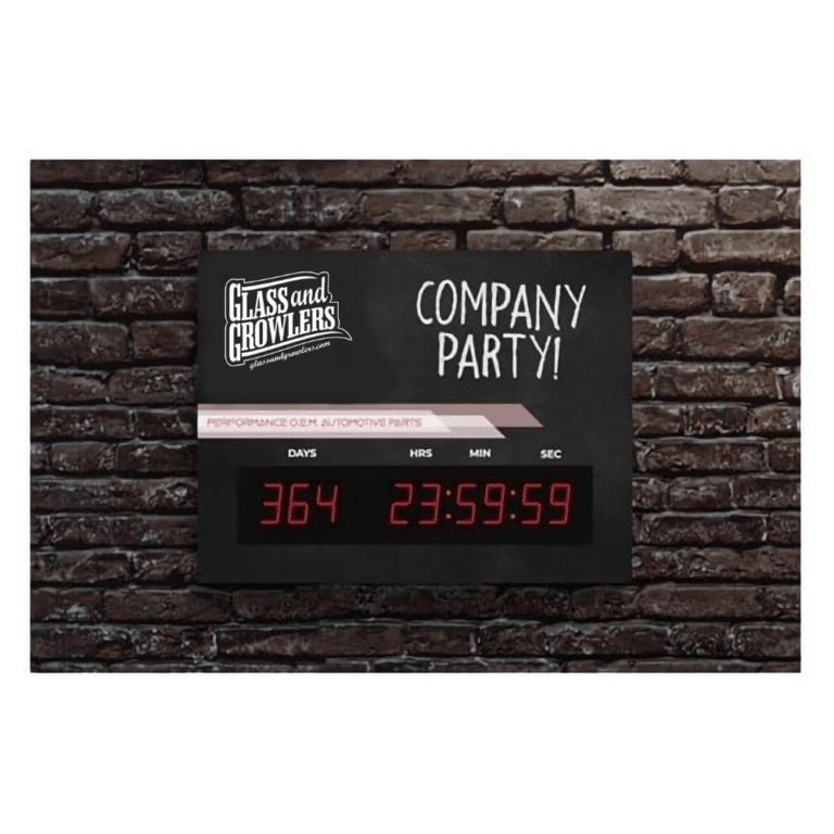 Chalkboard Countdown Timer Sign